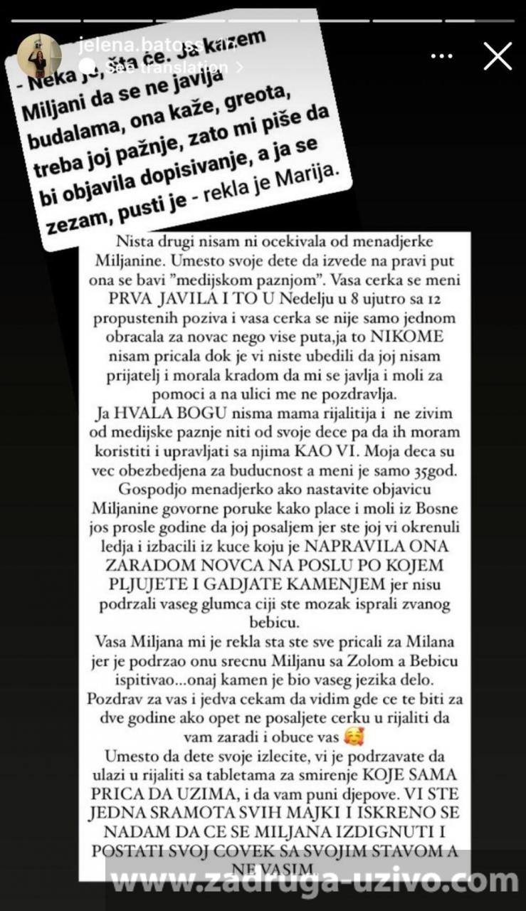 MILJANA KULIĆ gađala voditelja zbog majke koja je menadžerka, otkriva bivša učesnica rijalitija ...